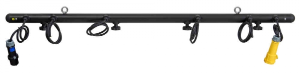 Round electrified ACL light bar made of aluminium, diameter 50 mm